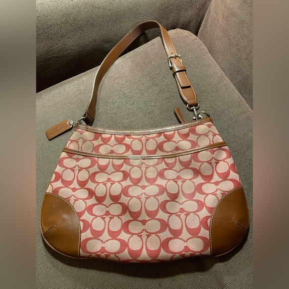 Coach | Bags | Vintage Coach Logo Hobo Bag Good Condition | Poshmark